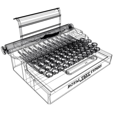 3d Model Typewriter Turbosquid 2050710