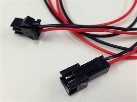 JST 2 54mm 26AWG SM 2 Pin Male Female Connector Plug With Wire X 10