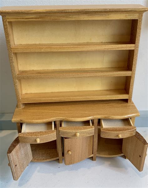 Bow Front Buffet And Hutch Teak 138w X 48d X 178hmm