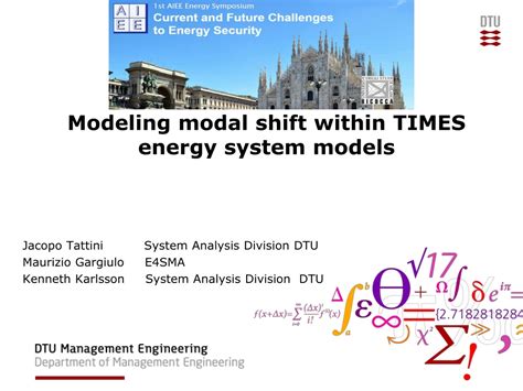 Ppt Modeling Modal Shift Within Times Energy System Models Powerpoint Presentation Id9226115