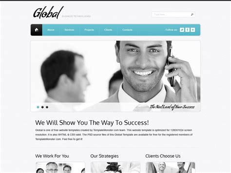 Plantilla HTML CSS Gratis Global Plantillas HTML Gratuitas
