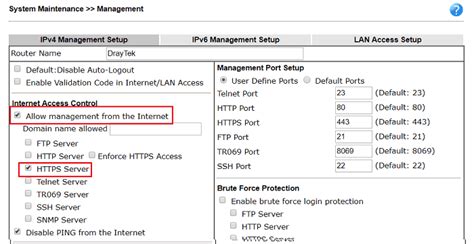 How To Manage Your Draytek Router From The Internet Packnet Knowledge Base