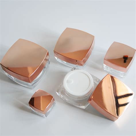5g 15g 30g 50g Shiny ABS Square Cream Jar Container Plastic Etsy