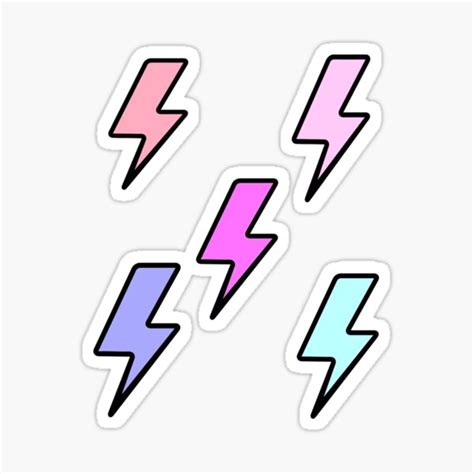Lightning Sticker Pack Sticker For Sale By Taurogyal Redbubble