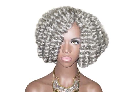 Essence Wigs Gray Kinky Wig Miss Maisy Textured Crochet Na