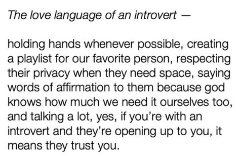 introvert s love language do you agree relate to this r introvertmemes