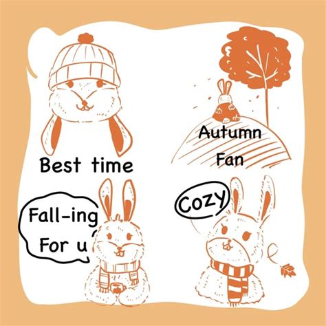 Fall Doodle Digital Stickers By Tanwarin Tpt