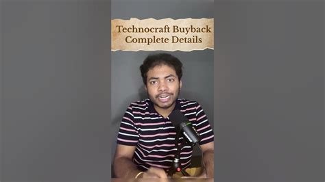 Technocraft Buyback 2024🔥 One Share Strategy Buyback Shorts