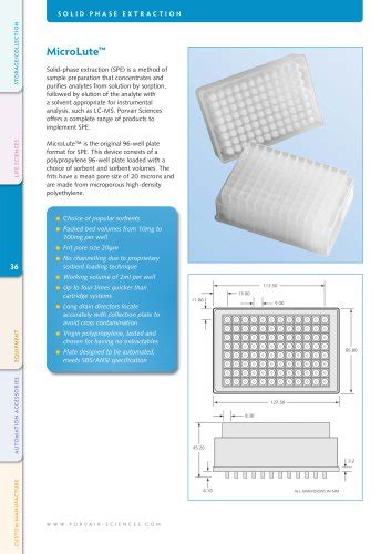Solid Phase Extraction And Protein Crash Porvair Sciences Pdf Catalogs Technical