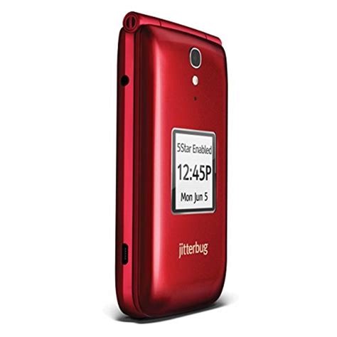 Jitterbug Flip Cell Phone Red