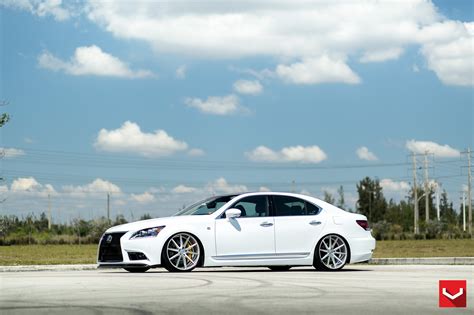 Fascinating Stanced White Lexus Ls Boasts Custom Parts Gallery