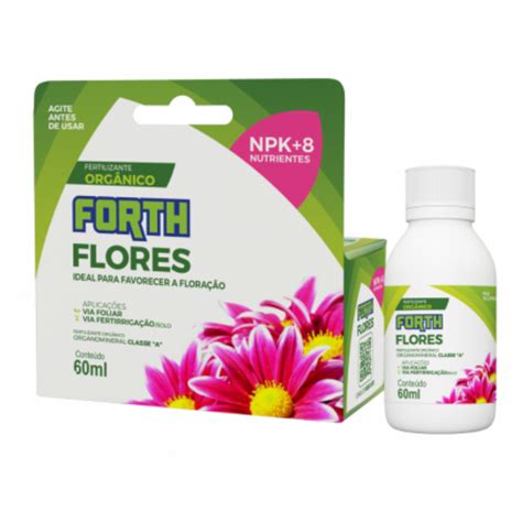 Forth Flores Concentrado 60ml Jr Agro Pragas E Jardim