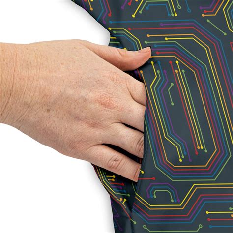 Rainbow Computer Circuit Board Dress Geek Tropical