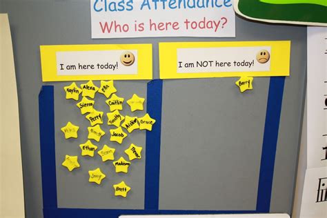 Attendance Preschool Attendance Chart Preschool Class