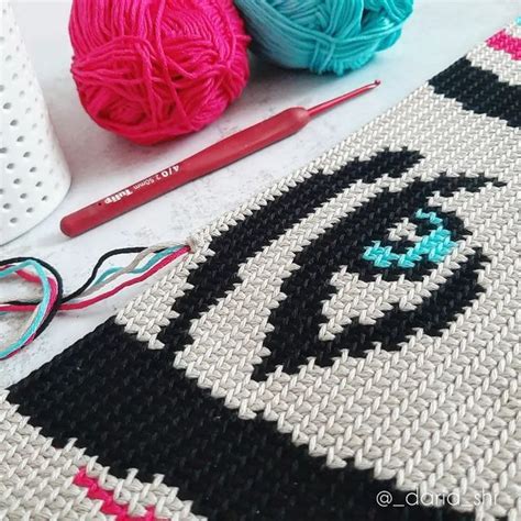Daria Shi On Instagram 👁💎 Pop Art Style Crochet Knitting вязание вязаниекрючком