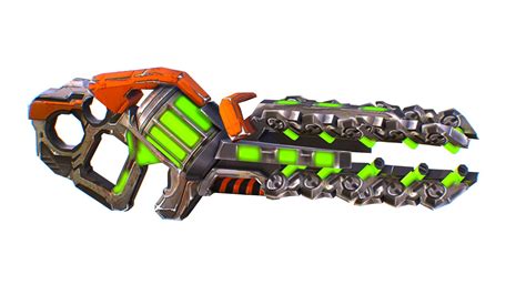 Lowpoly Sci Fi Сartoon Assault Heavy Machine Gun Buy Royalty Free 3d