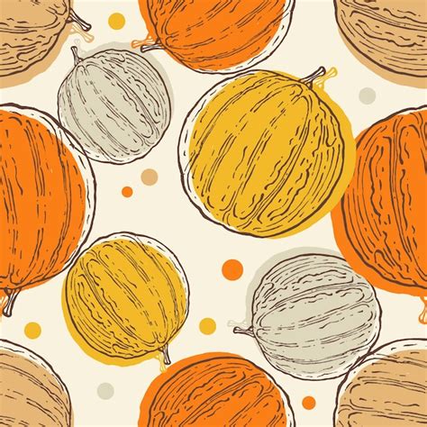 Premium Vector Melon Seamless Pattern