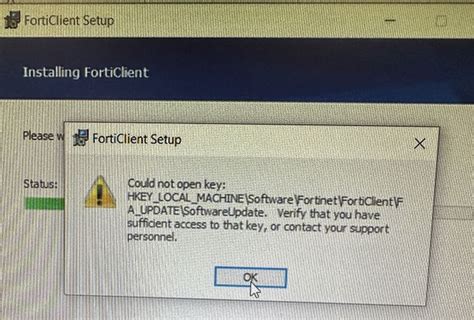Error Trying To Install Forticlient 721 On Singl Fortinet Community