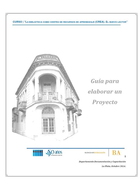 Guía Para Elaborar Un Proyecto Pdf Evaluación Bibliotecas