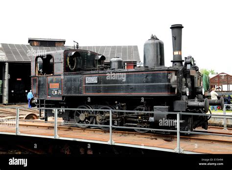 Steam Locomotive Class 310 In Jaromer Czech Republic May 1 2014