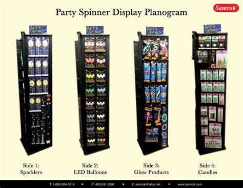 Party Spinner Display Samrok Usa