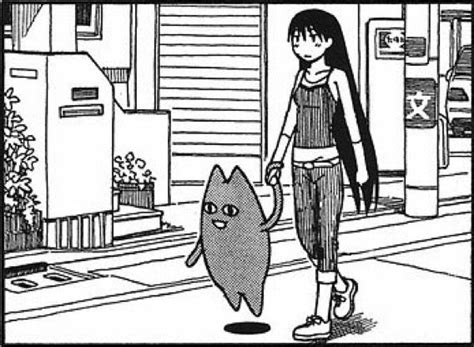 Azumanga Daioh Pannel Cat Black Hair With Bangs Azumanga Daioh