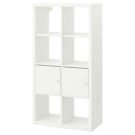 Kallax Shelf Unit With Doors White 3018x5758 Ikea