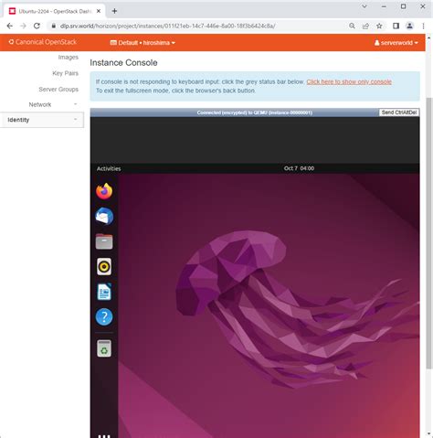 Ubuntu LTS OpenStack Zed Configure Horizon Server World