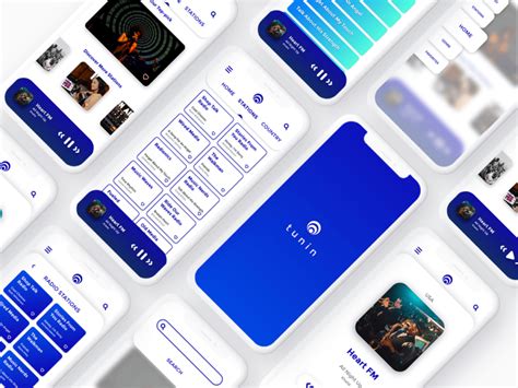 Radio App Ui Free Xd Resource Adobe Xd Elements