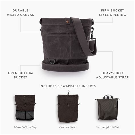 Foraging Bag Durable Waxed Canvas Barebones Living