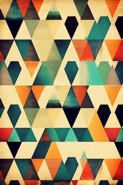 Premium Ai Image A Colorful Triangle Pattern With The Word Triangle On It