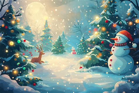 【フリー素材】クリスマスの背景イラスト