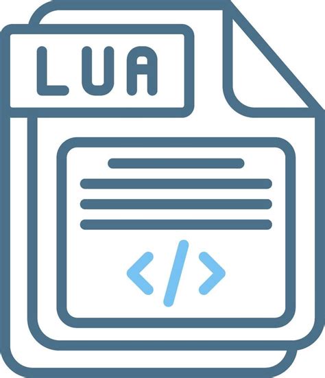 Lua Line Two Colour Icon Design 52415943 Vector Art At Vecteezy