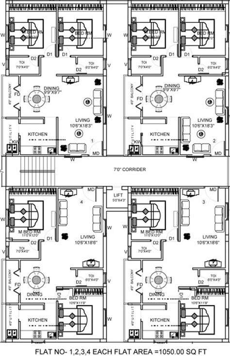 1050 Sq Ft 2 Bhk 2t Apartment For Sale In Avantika Constructions Sarayu