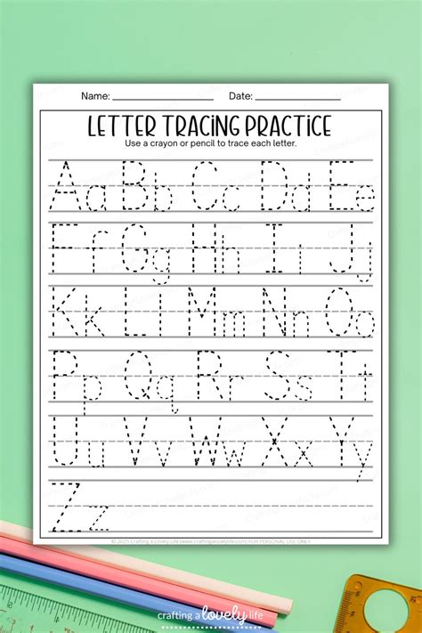 Tracing Letters Worksheets Free Printable