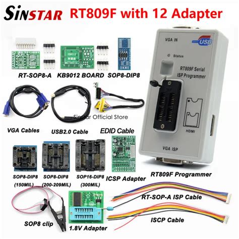 Original Rt809f Isp Programmer Rt809 Lcd Usb Programmer Repair Tools 24 25 93 Serise Ic With 12