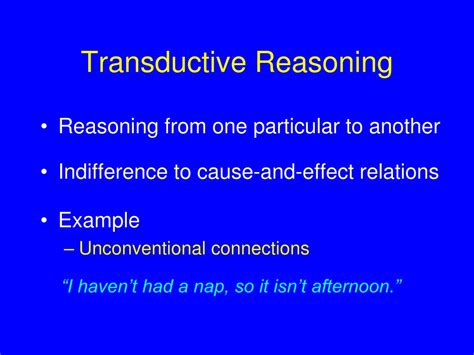 Piaget Transductive Reasoning Ppgbbe Intranet Biologia Ufrj Br