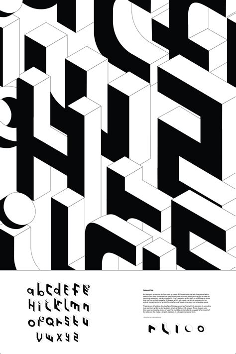 Isometrics Typeface Behance