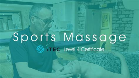 Sports Massage Courses - iTEC Level 4 Certificate in Sports Massage ...