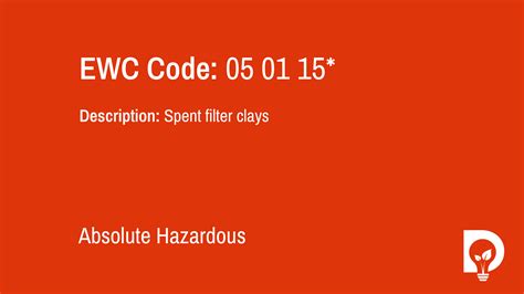 Ewc Code 05 01 15 Your Dsposal