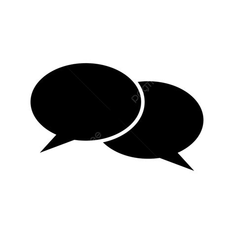 Speech Bubble Silhouette Png Images Bubble Speech Communication Icon