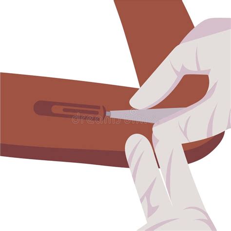 Woman Contraceptive Implant Protection Stock Vector Illustration Of