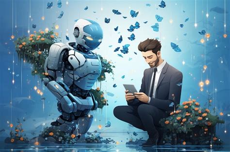 Premium Photo A Businessman Using A Chatbot