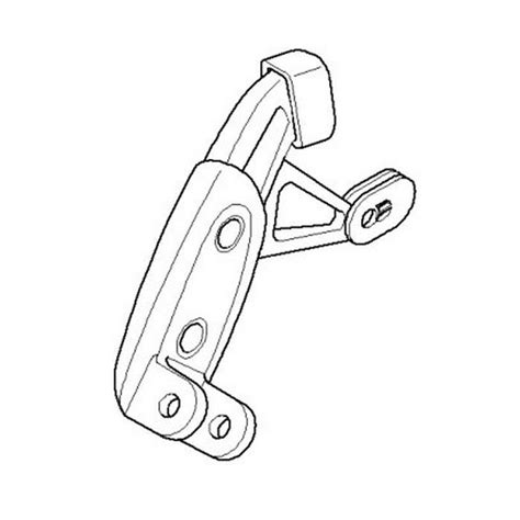 Footrest Plate Rear Left