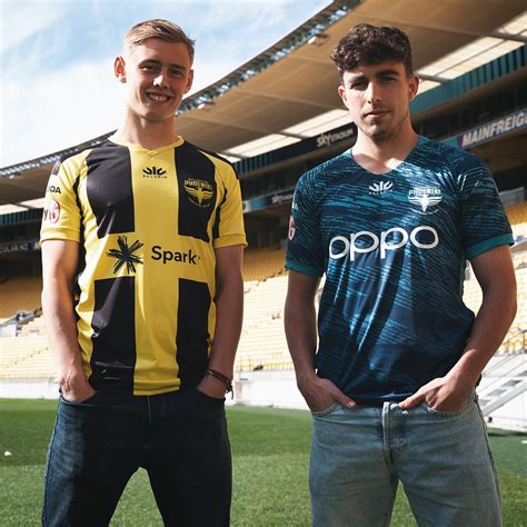 Wellington Phoenix 2021 22 Paladin Home And Away Kits Football Shirt