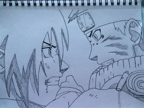 I Drew Naruto And Sasuke From Their First Major Fight R Naruto