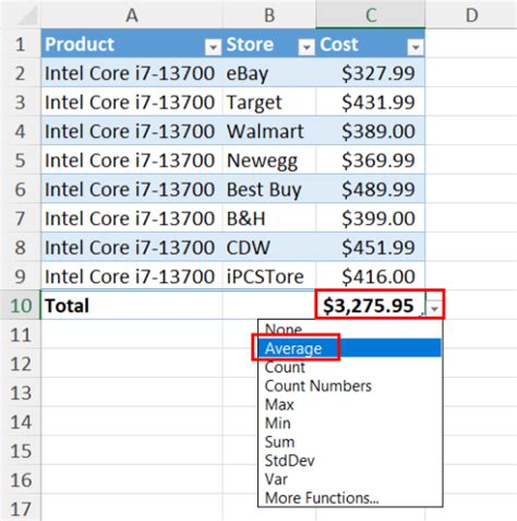 Ways To Find The Mean In Microsoft Excel How To Excel