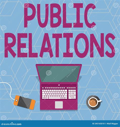 Conceptual Caption Public Relations Business Idea Practice Managing