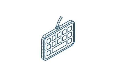 키보드 단추 등대 아이콘입니다 3d 라인 아트 기술 드로잉 편집 가능한 스트로크 벡터 0명에 대한 스톡 벡터 아트 및 기타