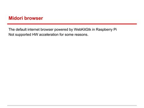 Hw Accelerated Webkitgtk On Raspberry Pi PPT